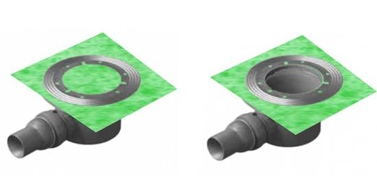 Sumideros de ducha Suimco Square 150 - Industria del agua - Sumideros de ducha