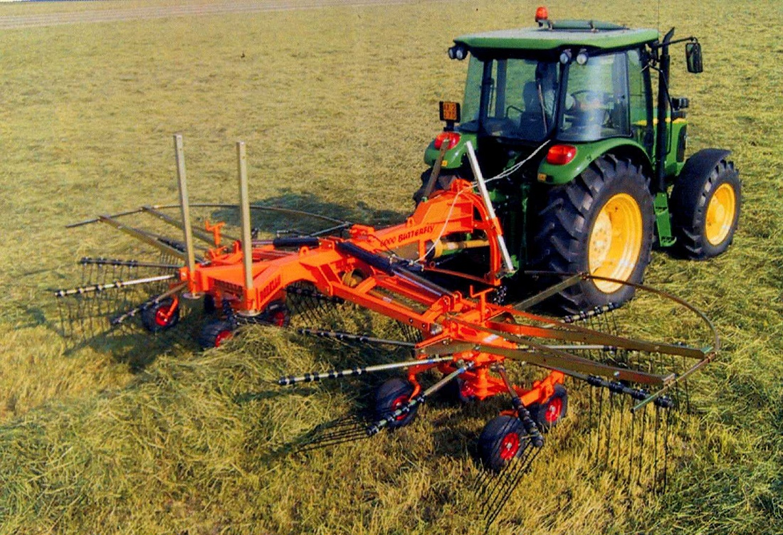 Rastrillos hileradores rotativos Abimac Butterfly 5800/6000 ...