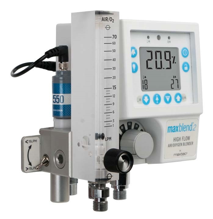 Mezcladores aire - oxígeno Maxtec MaxBlend - Equipamiento médico y ...