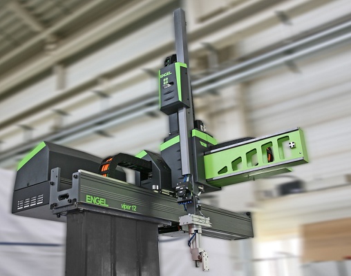 Máquina sin columnas con robot Engel 330H/80V/120 Combi + robot Viper ...